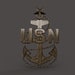 Navy Senior Chief Petty Officer (SCPO) Insignia 3D Stl File for CNC ...