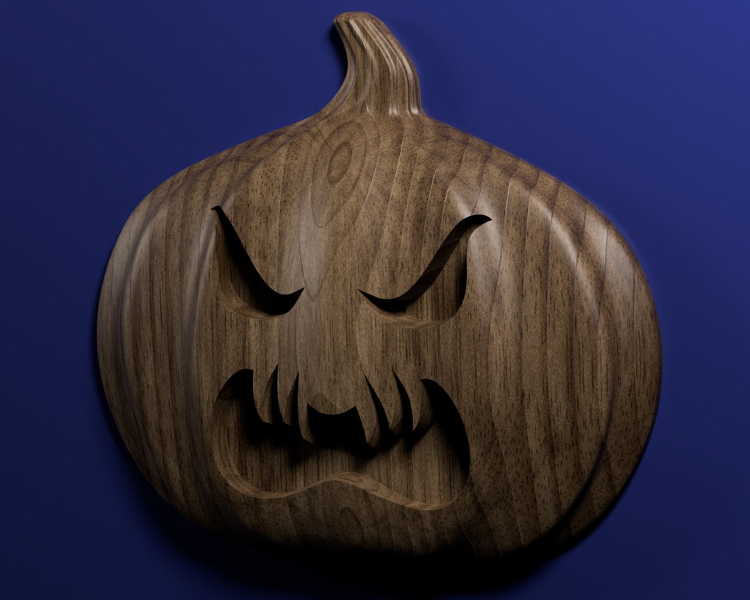 Jack-o-lantern 3D Stl File for CNC Router - Etsy
