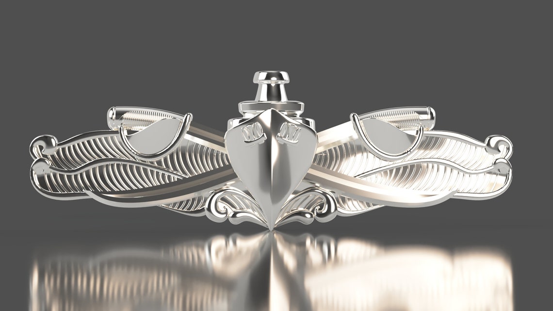 Navy Enlisted Surface Warfare Specialist ESWS Insignia 3D stl | Etsy