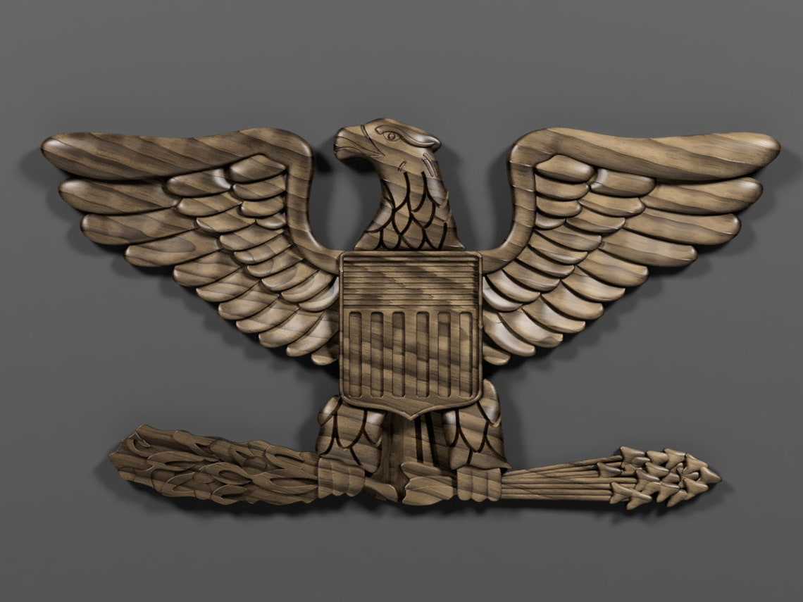 US Military O6 Collar Insignia 3D Stl File for CNC Router - Etsy