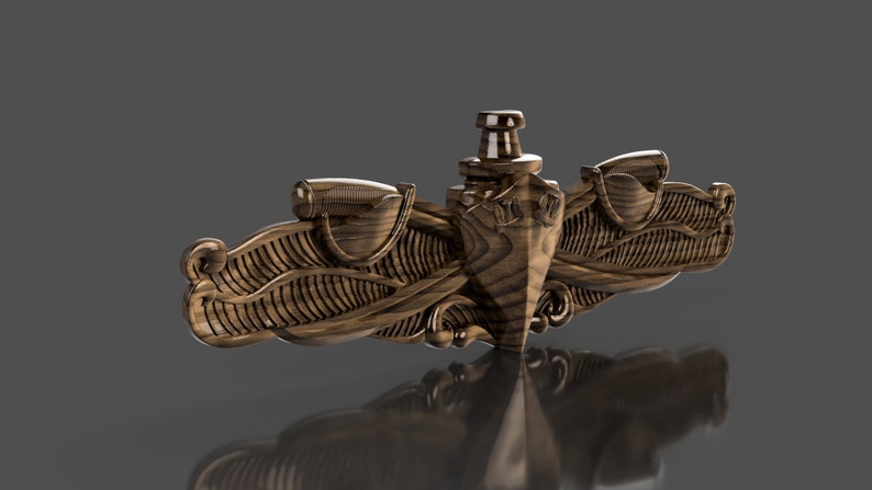 Navy Enlisted Surface Warfare Specialist ESWS Insignia 3D stl | Etsy