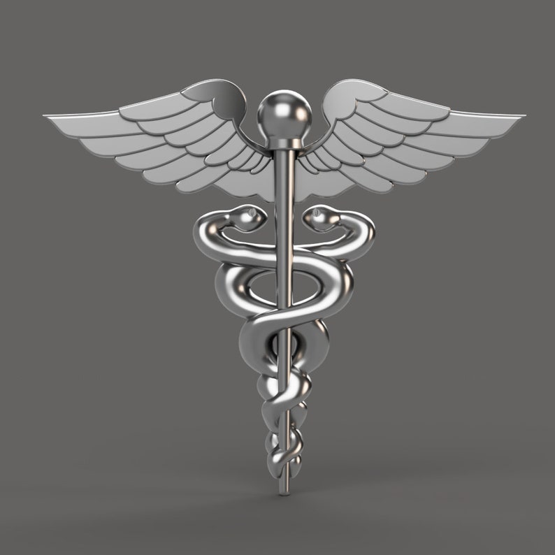 Caduceus Stl File for CNC Router - Etsy