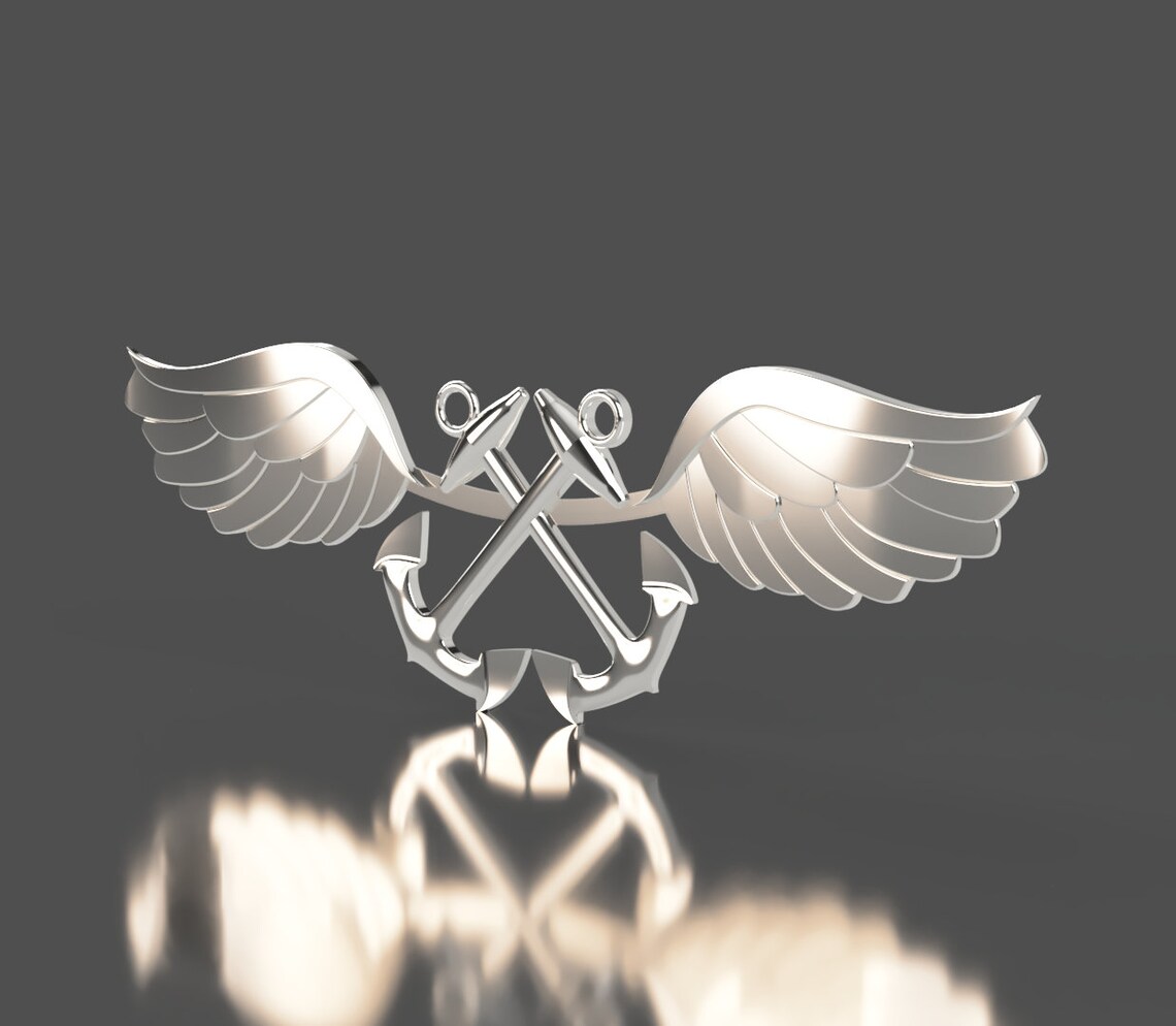 Navy Aviation Boatswain's Mate (AB) Rating Badge 3D Stl File for CNC ...