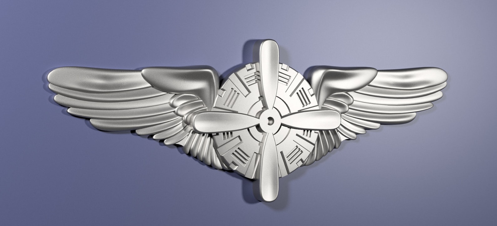 Air Force Flight Engineer Basic Badge 3D Stl File for CNC - Etsy