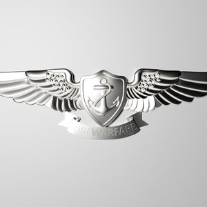 Navy Enlisted Aviation Warfare Specialist EAWS Insignia 3D Stl File for ...