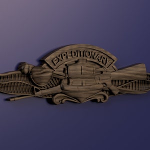 Navy Expeditionary Warfare (EXW) Insignia 3D Stl File for CNC Router - Etsy