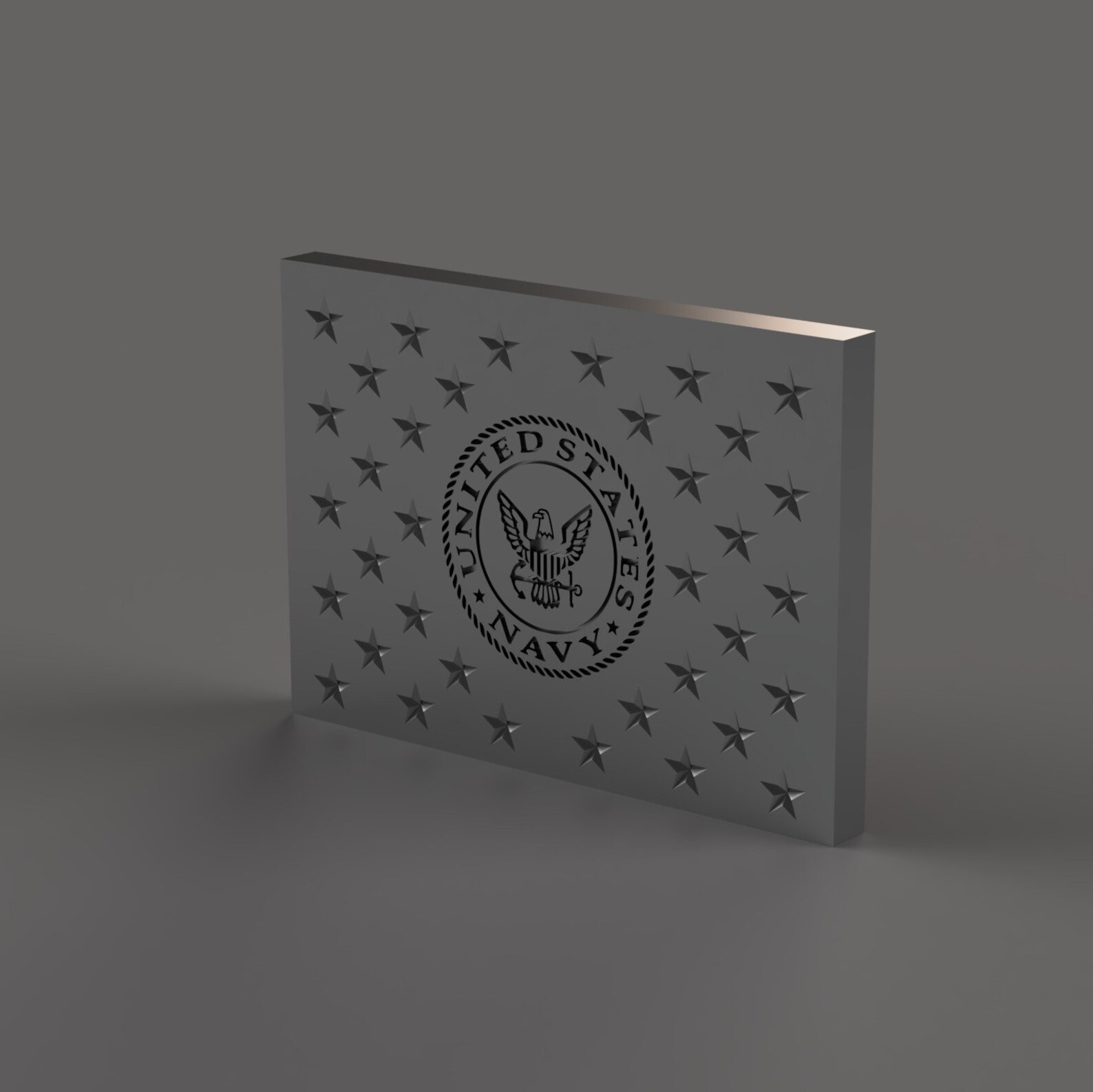 United States US Flag Union Jack With US Navy Insignia 3D - Etsy