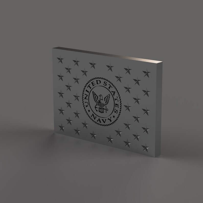 United States US Flag Union Jack With US Navy Insignia 3D - Etsy