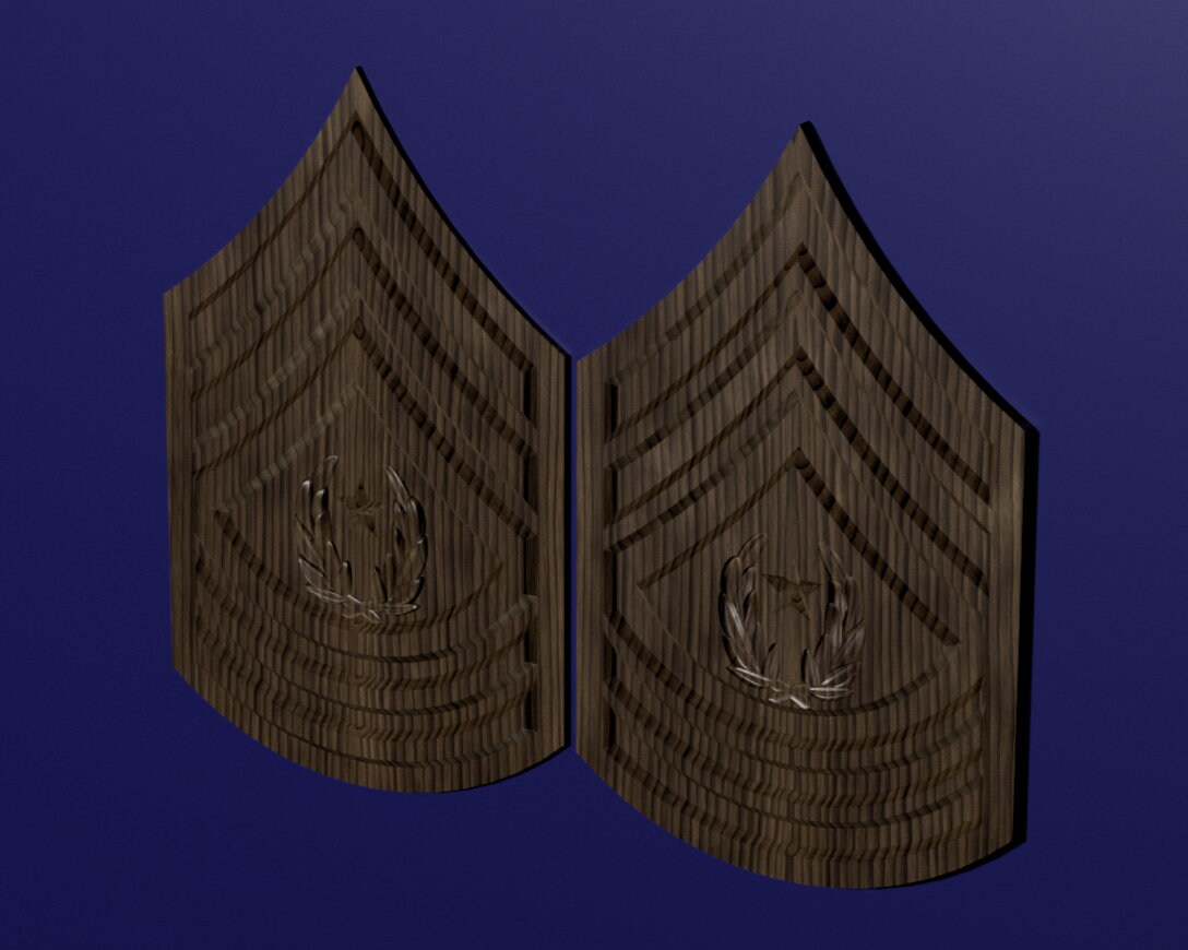 Command Sergeant Major CSM Insignia 3D Stl File for CNC - Etsy