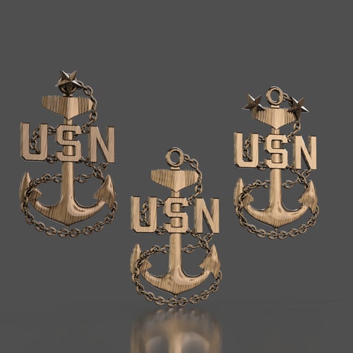 Navy Command Master Chief CMC Insignia 3D Stl File for CNC - Etsy