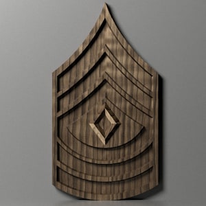 Army First Sergeant (1SG) Insignia 3D Stl File for CNC Router - Etsy