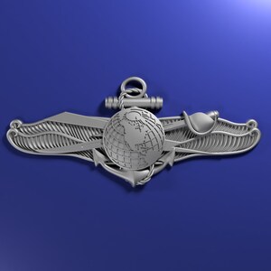 Navy Enlisted Information Warfare Specialist (EIWS) Insignia, 3D Stl ...