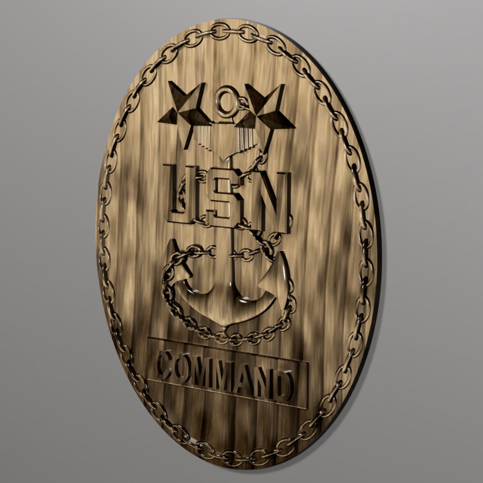 Navy Command Master Chief (CMC) Insignia 3D Stl File for CNC Router - Etsy