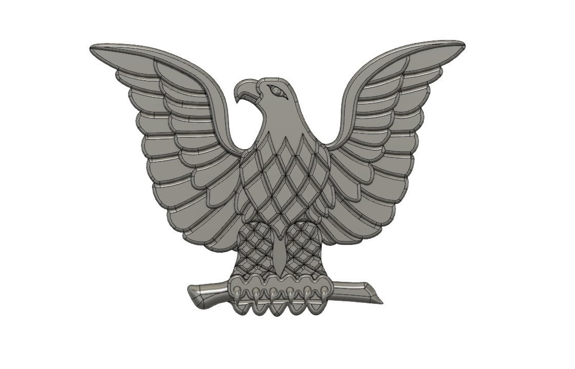 Navy Petty Officer Perched Eagle Insignia 3D Stl File for CNC - Etsy