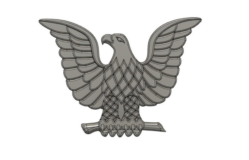 Navy Petty Officer Perched Eagle Insignia 3D Stl File for CNC Router - Etsy