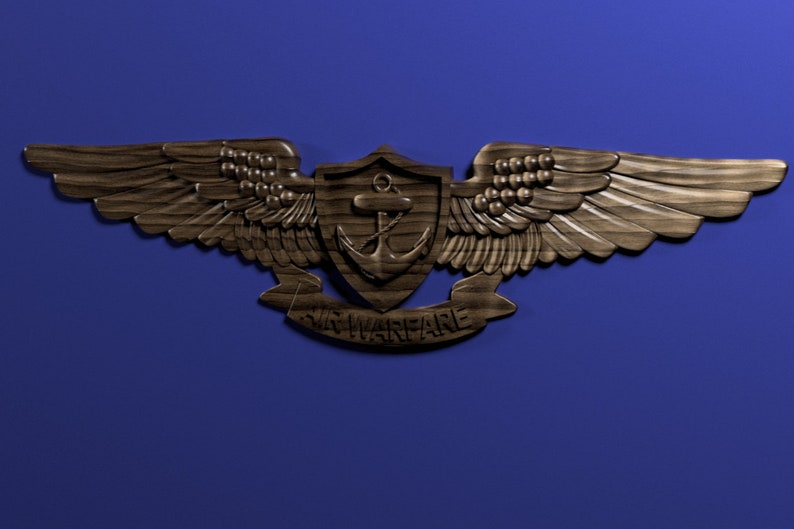 Navy Enlisted Aviation Warfare Specialist EAWS Insignia 3D Stl File for ...