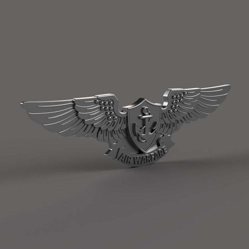 Navy Enlisted Aviation Warfare Specialist EAWS insignia 3D stl | Etsy