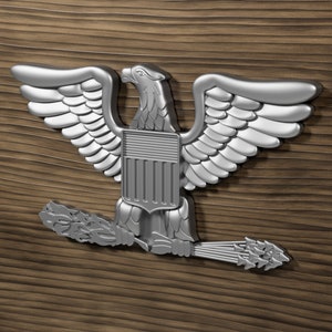 US Military O6 Collar Insignia 3D Stl File for CNC Router - Etsy