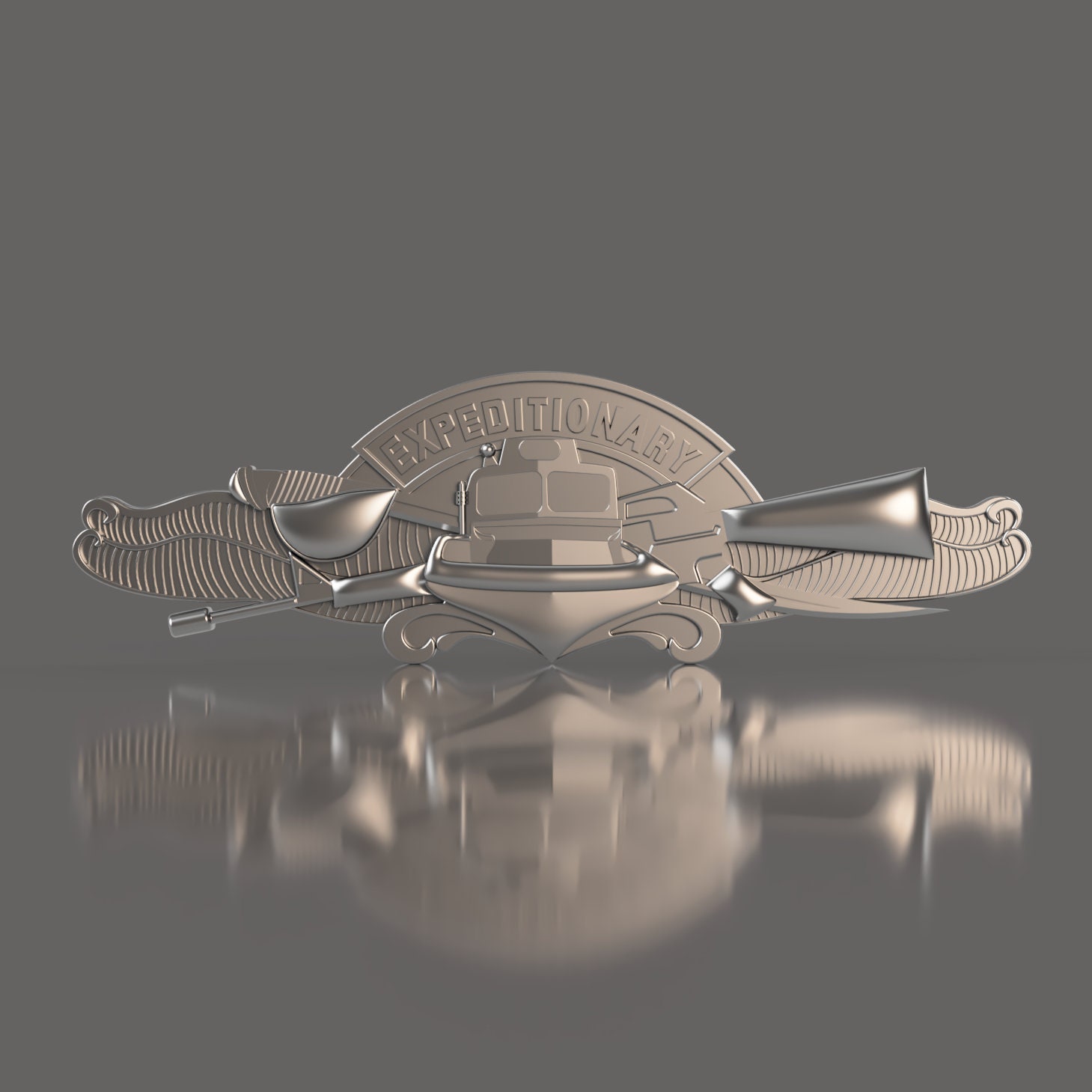 Navy Expeditionary Warfare EXW Insignia 3D Stl File for CNC | Etsy