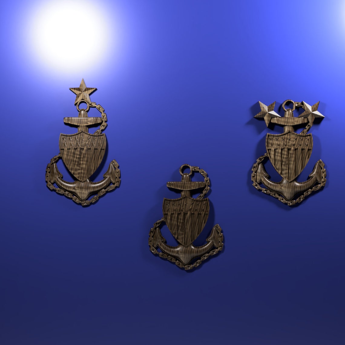 Coast Guard Chief Petty Officer Insignia Collection 3D Stl File for CNC ...