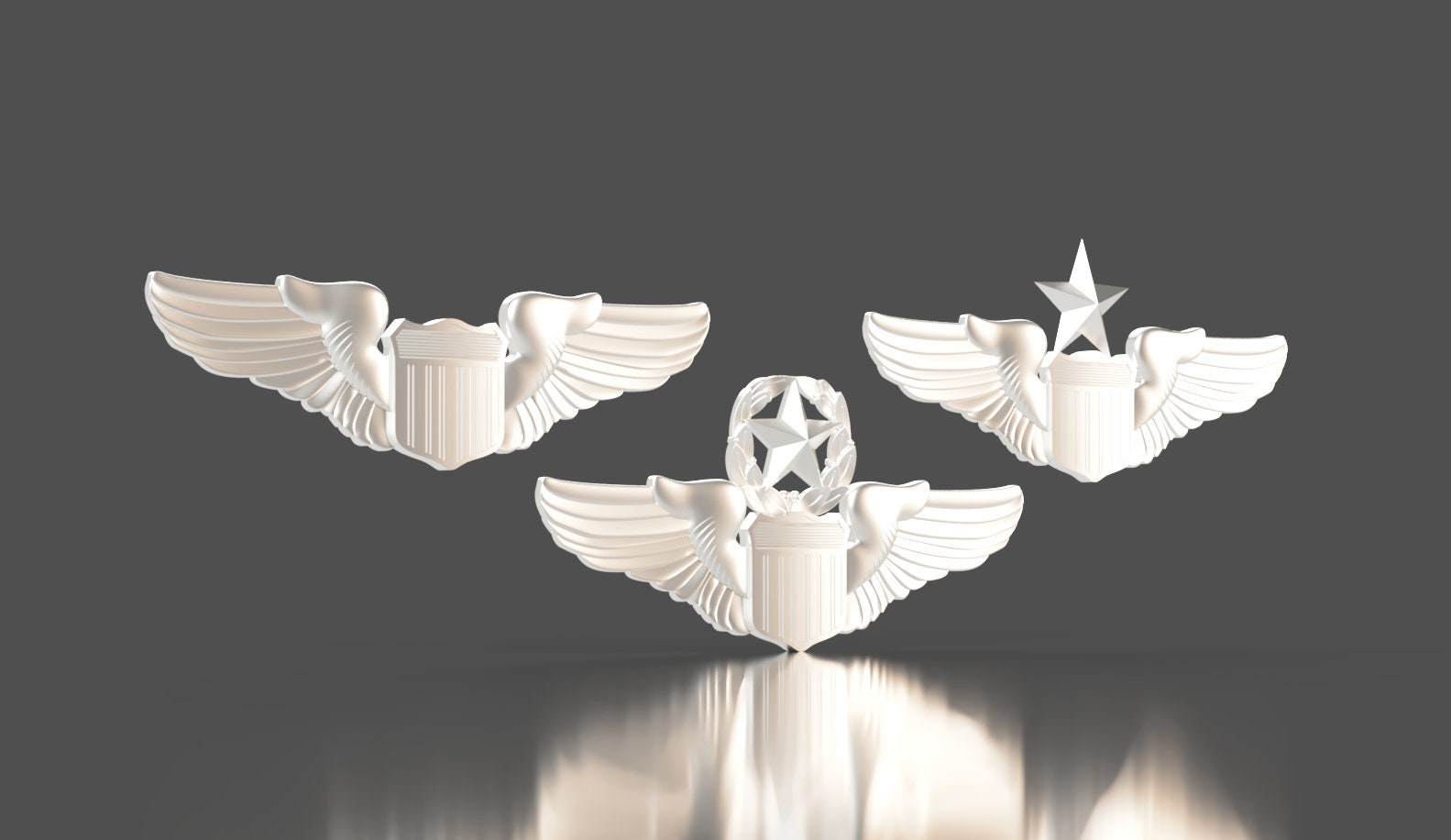 Air Force Pilot Badge Collection 3D Stl File for CNC Router - Etsy