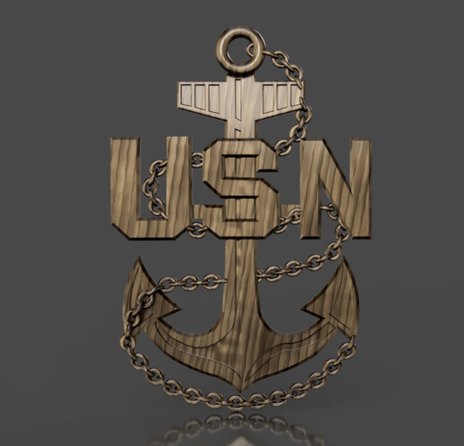 Navy Chief Petty Officer (CPO) Insignia 3D Stl File for CNC Router - Etsy