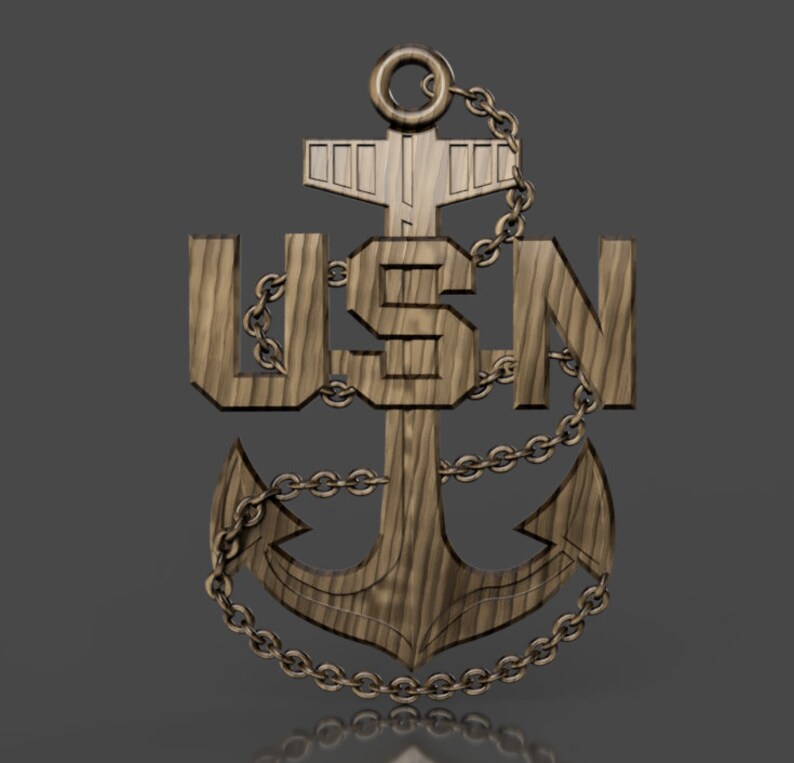 Navy Chief Petty Officer (CPO) Insignia 3D Stl File for CNC Router - Etsy