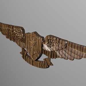 Navy Enlisted Aviation Warfare Specialist EAWS Insignia 3D Stl File for ...
