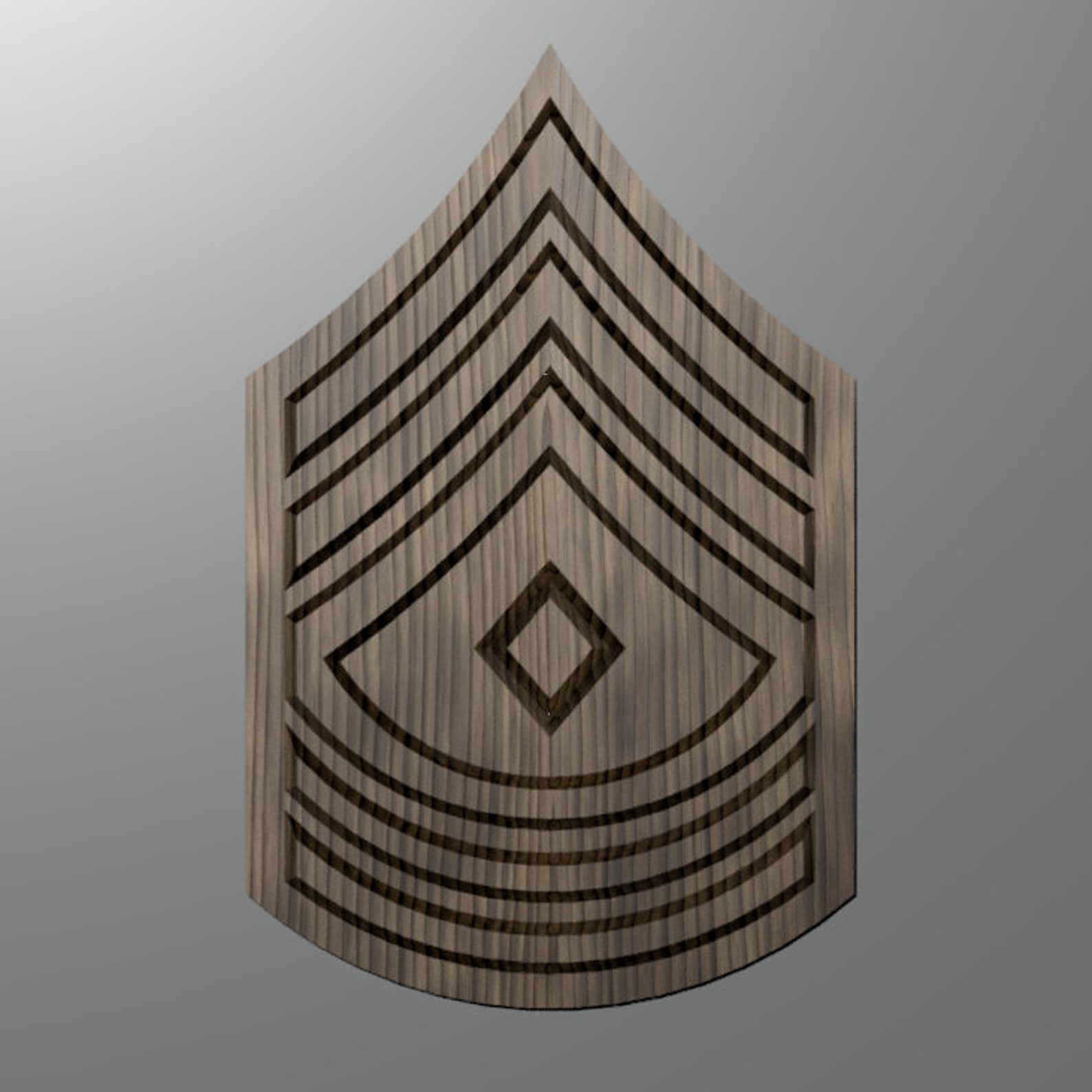 Army First Sergeant (1SG) Insignia 3D Stl File for CNC Router - Etsy