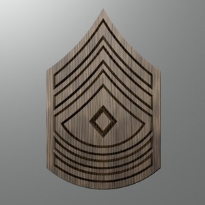 Army First Sergeant (1SG) Insignia 3D Stl File for CNC Router - Etsy