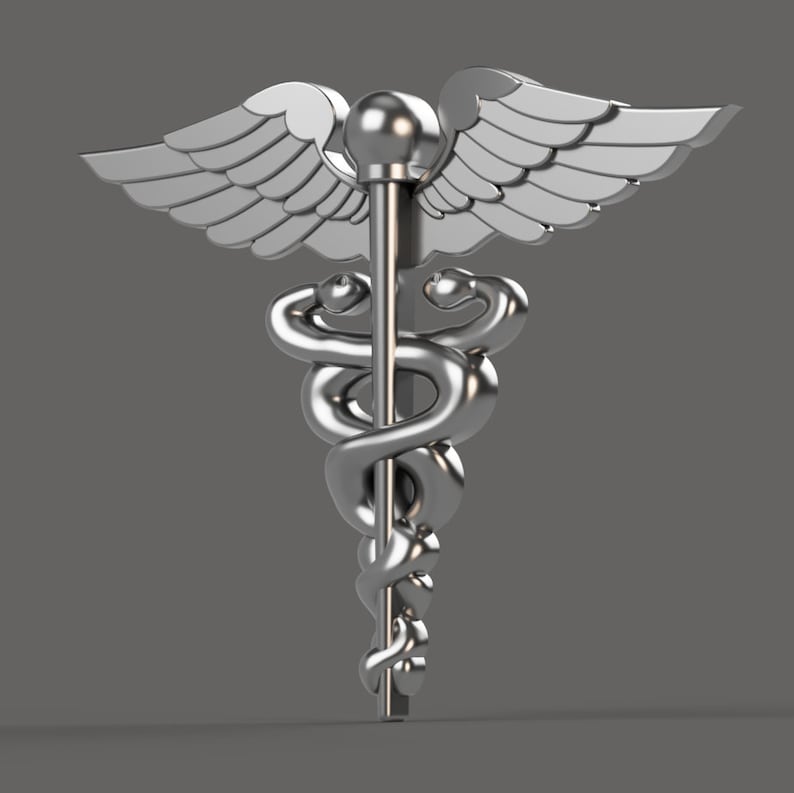 Caduceus Stl File for CNC Router - Etsy