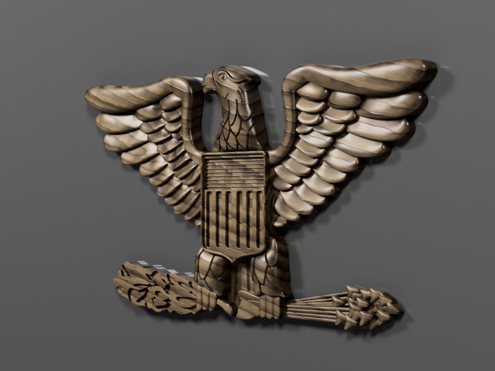 US Military O6 Collar Insignia 3D Stl File for CNC Router - Etsy