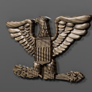 US Military O6 Collar Insignia 3D Stl File for CNC Router - Etsy