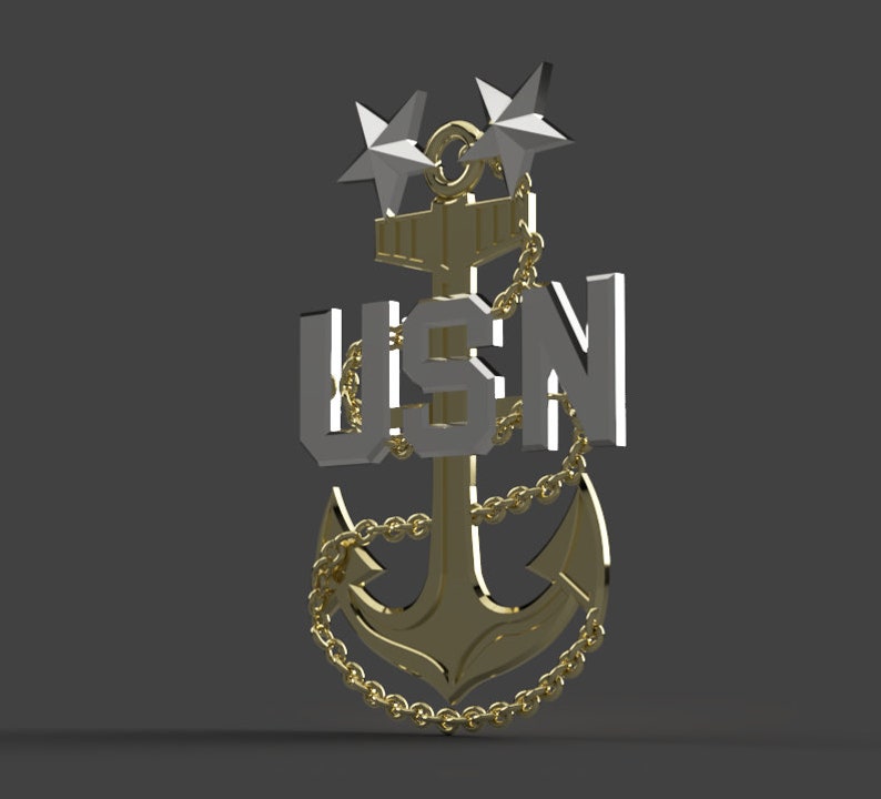 Navy Master Chief Petty Officer MCPO Insignia 3D Stl File - Etsy