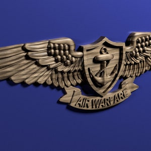 Navy Enlisted Aviation Warfare Specialist EAWS Insignia 3D Stl File for ...
