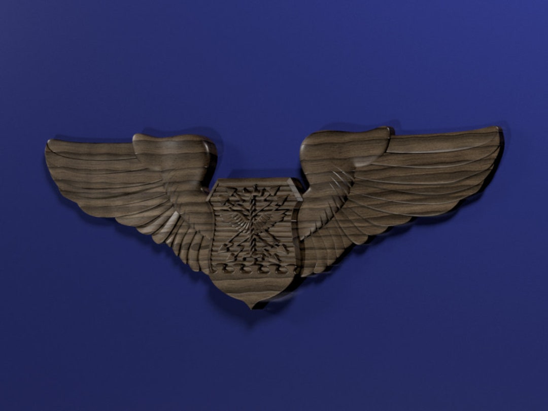 Air Force Navigator Badge 3D Stl File for CNC Router - Etsy