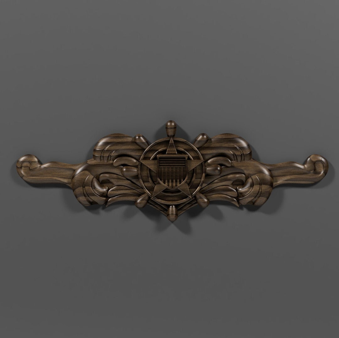 Coast Guard Cutterman Insignia 3D Stl File for CNC Router - Etsy