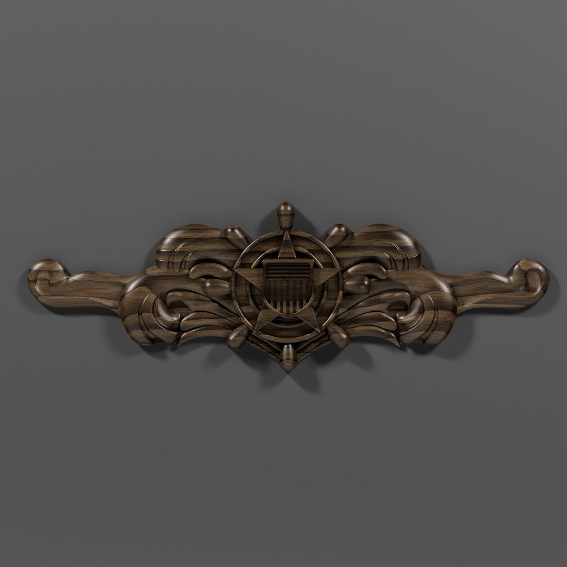 Coast Guard Cutterman Insignia 3D Stl File for CNC Router - Etsy
