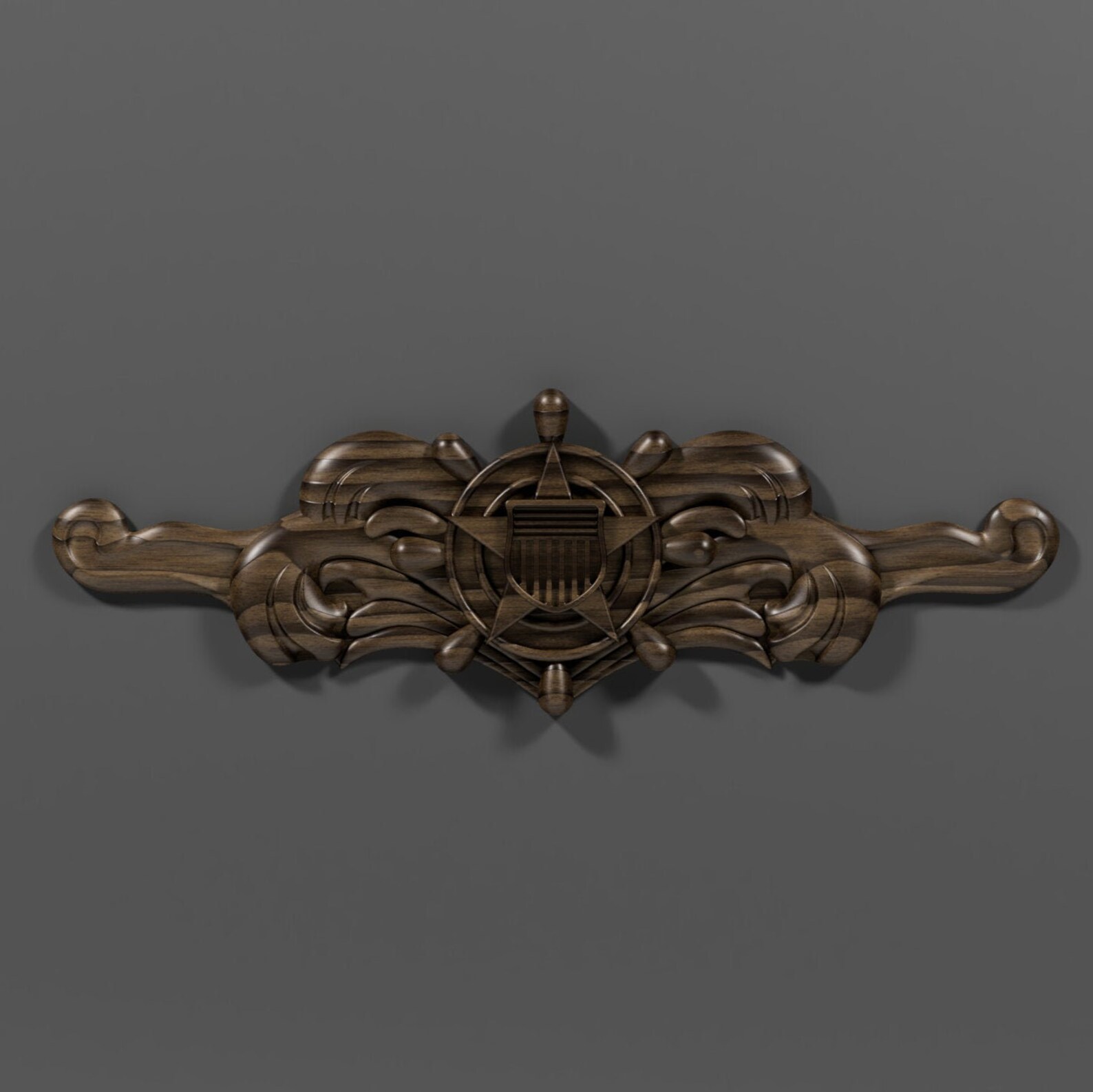 Coast Guard Cutterman Insignia 3D Stl File for CNC Router - Etsy