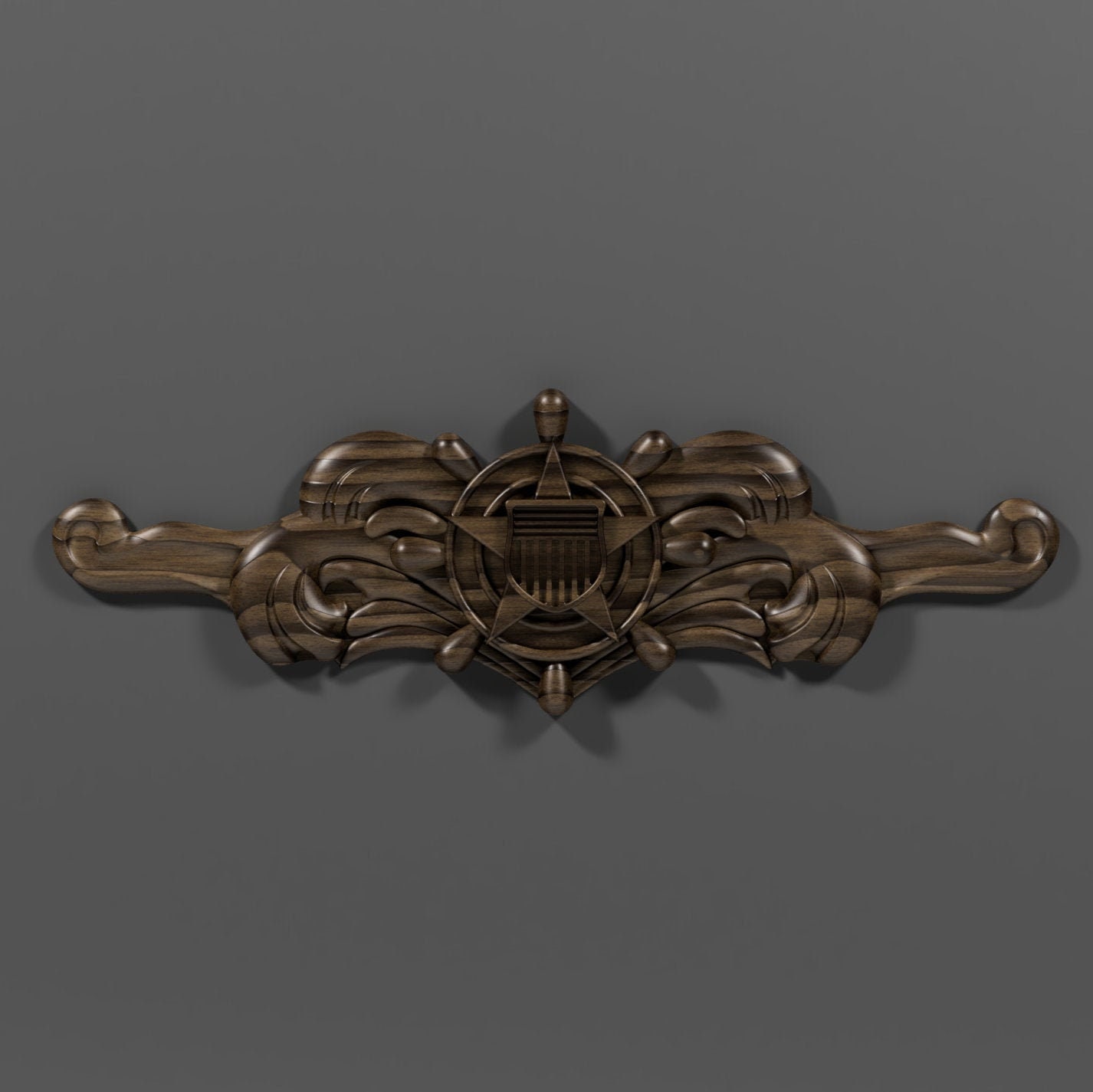 Coast Guard Cutterman Insignia 3D Stl File for CNC Router - Etsy