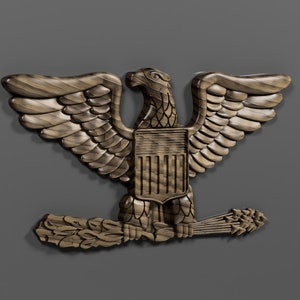 US Military O6 Collar Insignia 3D Stl File for CNC Router - Etsy