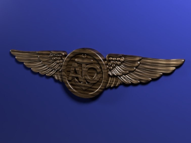 Navy Air Crew Wings 3D Stl File for CNC Router - Etsy