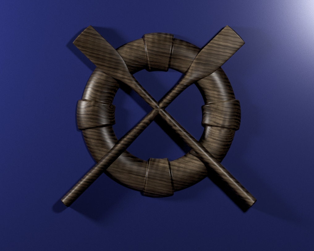 Coast Guard Surfman Insignia 3D Stl File for CNC Router - Etsy