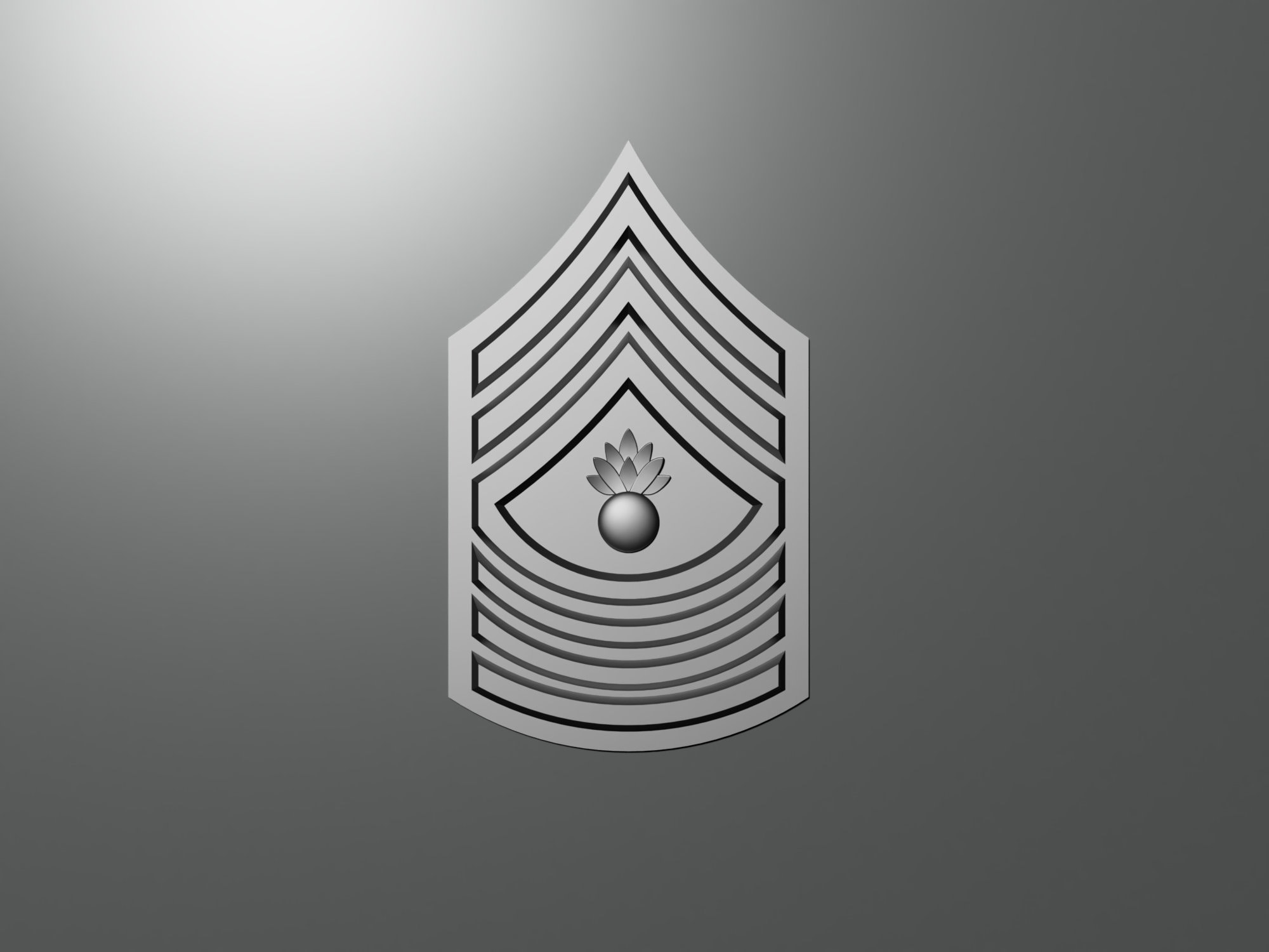 USMC Master Gunnery Sergeant MGySg E9 rank insignia 3D stl | Etsy
