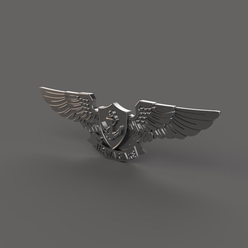 Navy Enlisted Aviation Warfare Specialist EAWS insignia 3D stl | Etsy