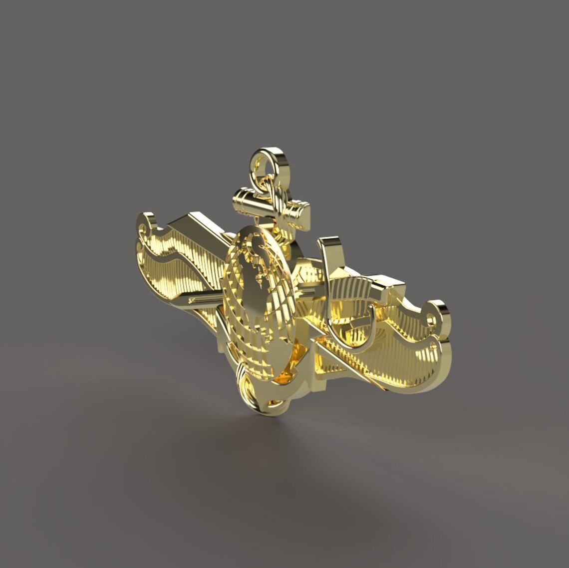Navy Information Warfare Officer (IWO) Insignia, 3D Stl File for CNC ...