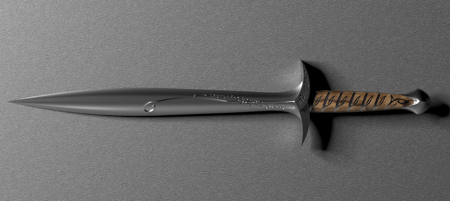 Halfling Sword 3D Stl File for CNC Router and 3D Printer. - Etsy