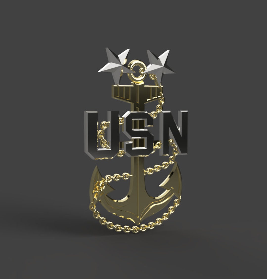Navy Master Chief Petty Officer (MCPO) Insignia 3D Stl File for CNC ...