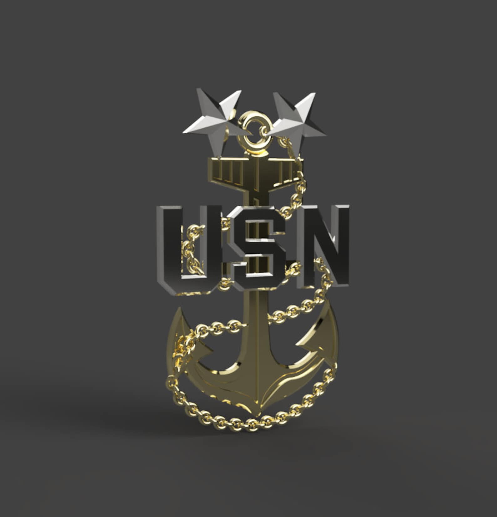 Navy Master Chief Petty Officer MCPO Insignia 3D Stl File - Etsy