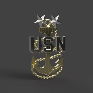 Navy Master Chief Petty Officer (MCPO) Insignia 3D Stl File for CNC ...